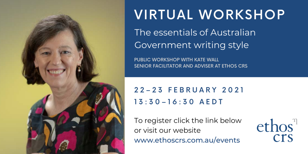 Training – The essentials of Australian Government writing style ...