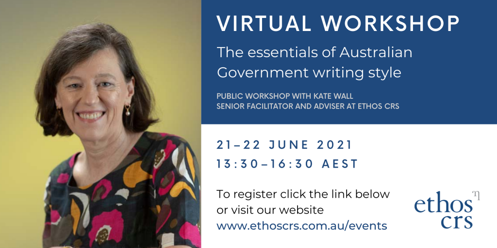 Training – The essentials of Australian Government writing style – June ...